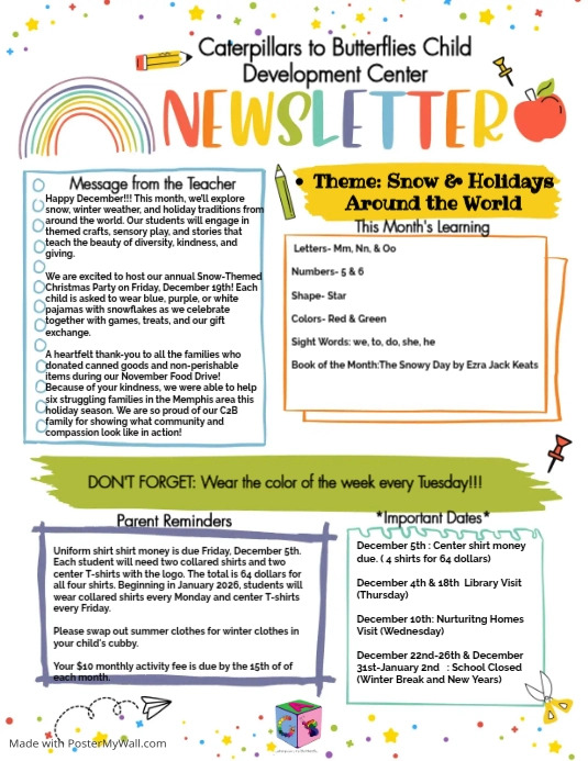 Back to School Newsletters editable (1) | PosterMyWall