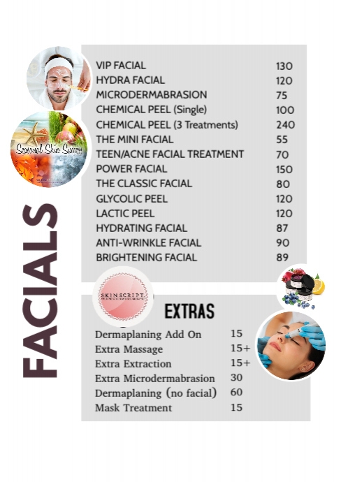 Copy of Facials | PosterMyWall