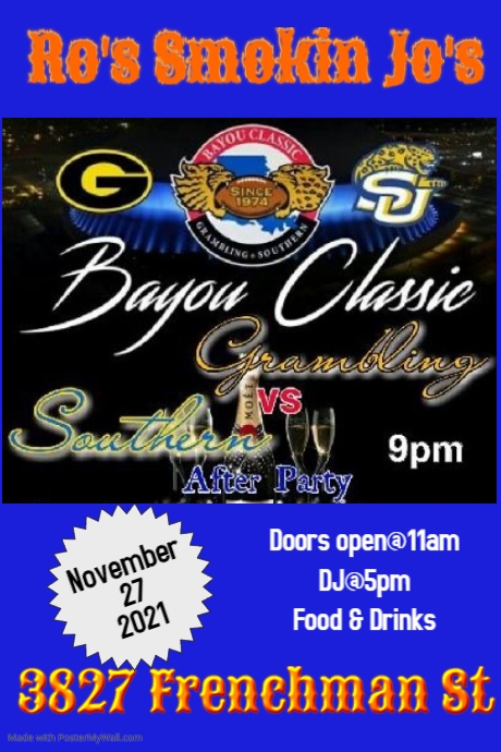 Bayou Classic promo | PosterMyWall