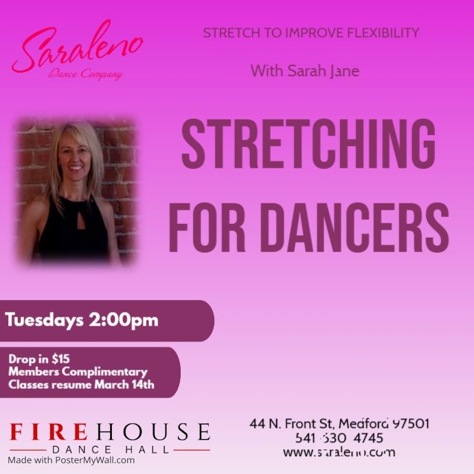 Copy of Stretch & Balance - March 2023 | PosterMyWall