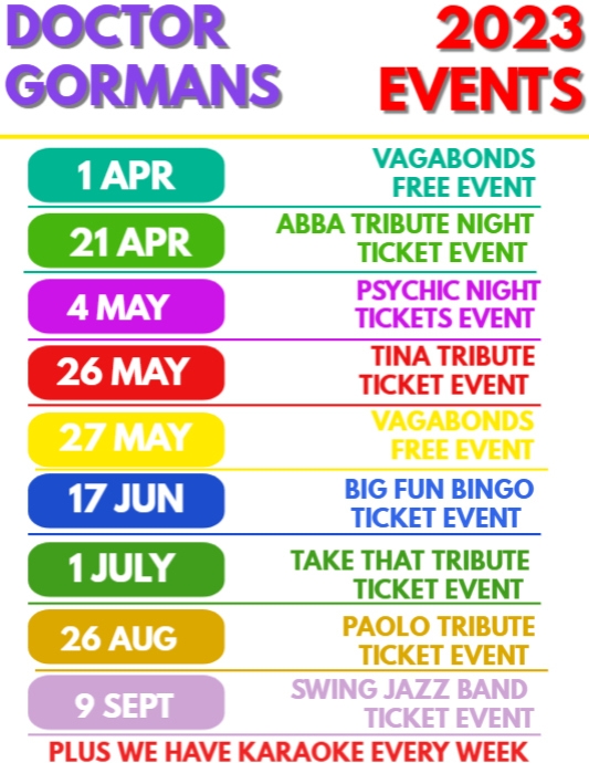 Upcoming Events | PosterMyWall