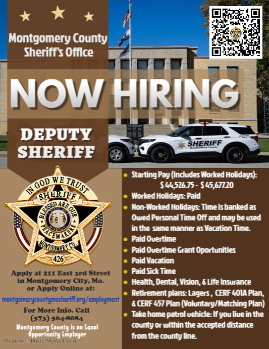 Patrol Officer Hiring Ad | PosterMyWall
