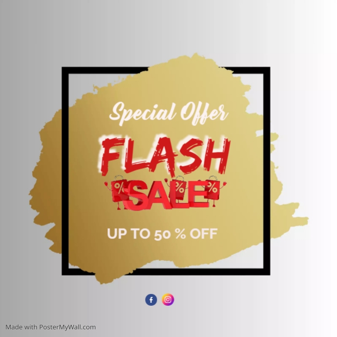 flash sale | PosterMyWall