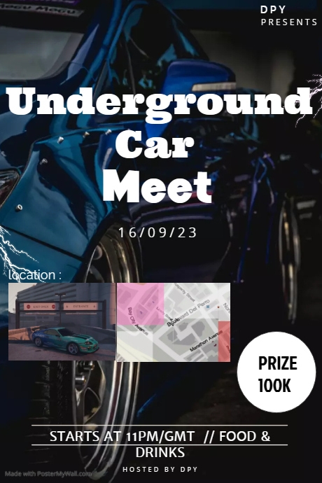 Car Meet Flyer Template | PosterMyWall
