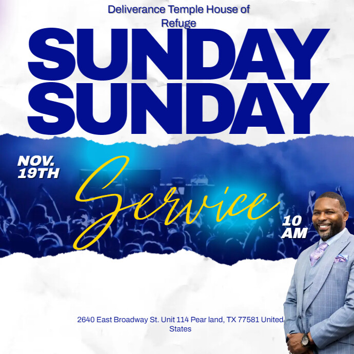 church Sunday service (5) | PosterMyWall