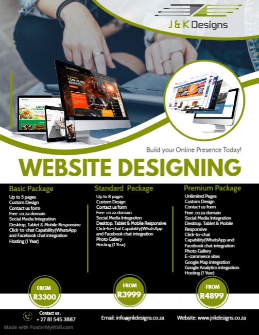 Copy of website hosting services advertisement flyer | PosterMyWall