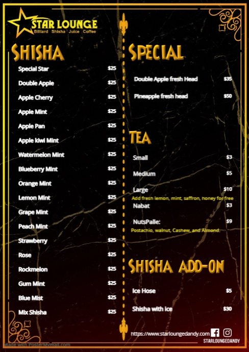 Copy of Copy of Minimal Cocktail Menu Template | PosterMyWall