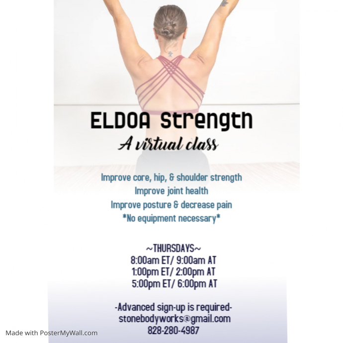 Copy of ELDOA Strength | PosterMyWall