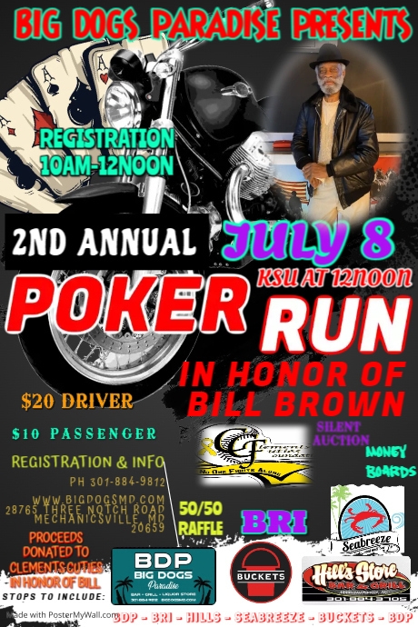 Copy of Poker Run Flyer Template | PosterMyWall