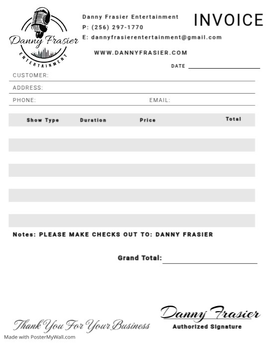 Copy of Modern Business Invoice Order Form Flyer | PosterMyWall