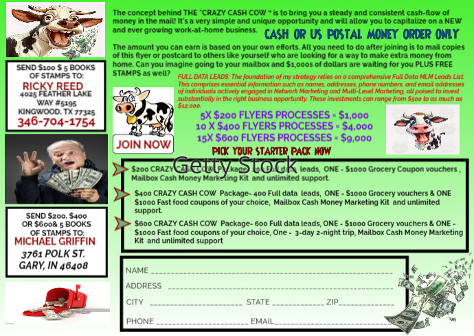 NEW MICHAEL GRIFFIN" CRAZY CASH COW FLYER (5) | PosterMyWall