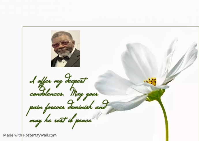 Condolences Card | PosterMyWall
