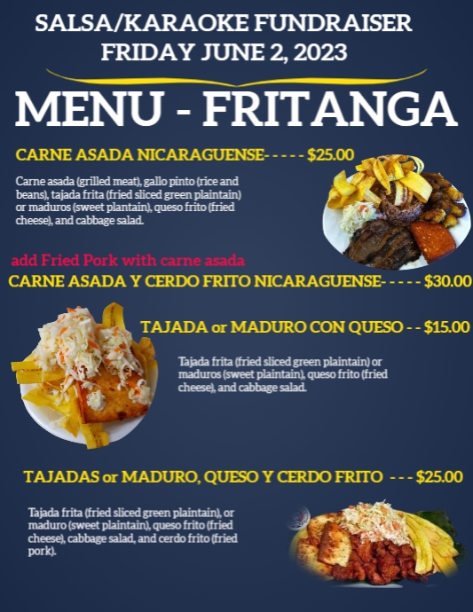 Copy of restaurant menu flyer (2) | PosterMyWall
