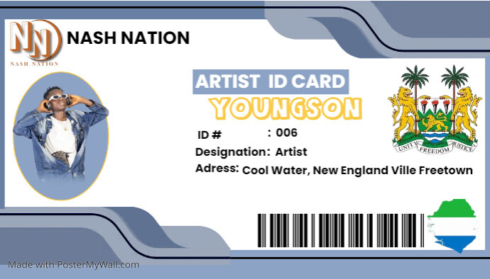 STUDENT ID CARD DESIGN TEMPLATE | PosterMyWall