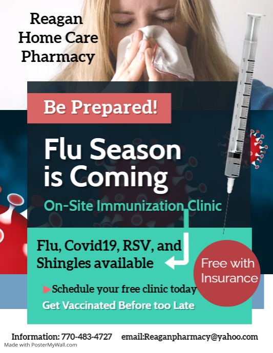 Flu Shot Campaign Flyer | PosterMyWall