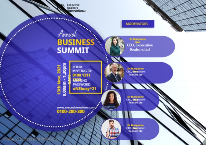 Copy of Business summit | PosterMyWall