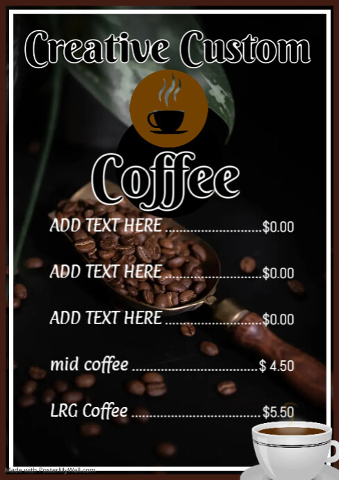 Copy of menu | PosterMyWall
