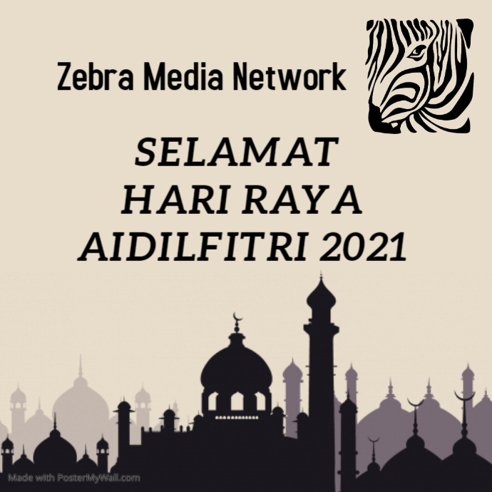 Hari Raya poster(zebra) | PosterMyWall