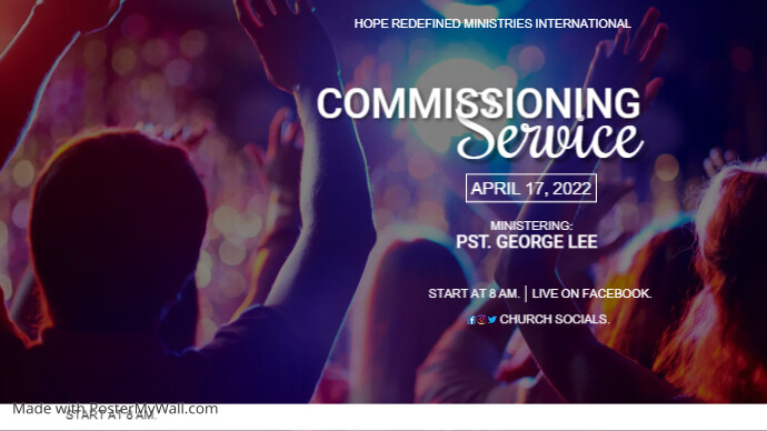 Commissioning service poster | PosterMyWall