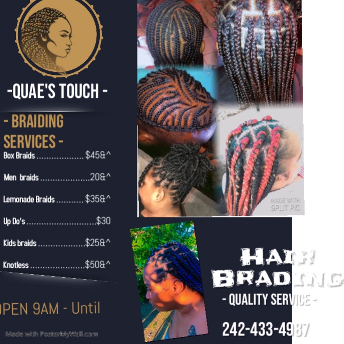Copy of Hair Braiding | PosterMyWall
