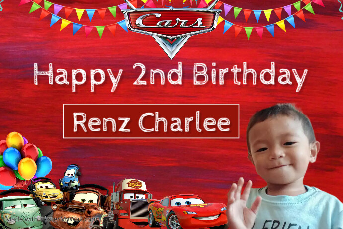 The Cars Birthday Themed Template | PosterMyWall