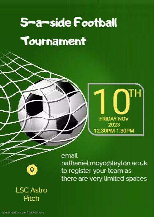 SOCCER TOURNAMENT POSTER | PosterMyWall
