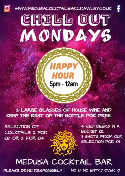 MONDAY CHILL OUT | PosterMyWall