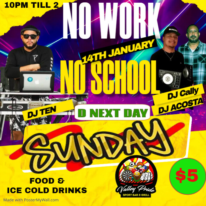 Copy of After Work Saturday Party Social Media ad | PosterMyWall