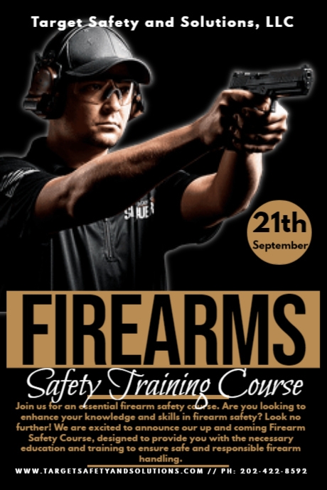 Firearms Safety Training Poster | PosterMyWall