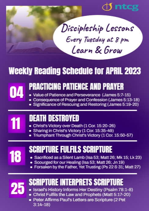 Weekly Discipleship Schedule | PosterMyWall