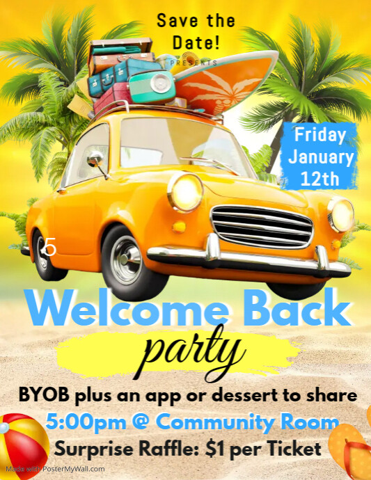 welcome back party flyer | PosterMyWall