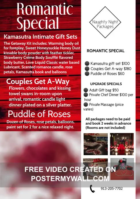 Copy of Copy of Hotel Weekend Special romantic Advert Flyer | PosterMyWall