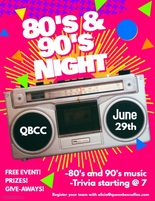 Copy of 80s Night Flyer | PosterMyWall