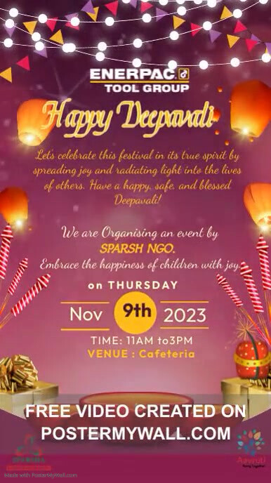 Diwali Celebration Invitation Template | PosterMyWall