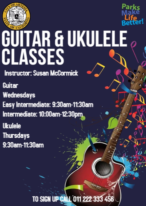 Guitar Lessons Flyer | PosterMyWall