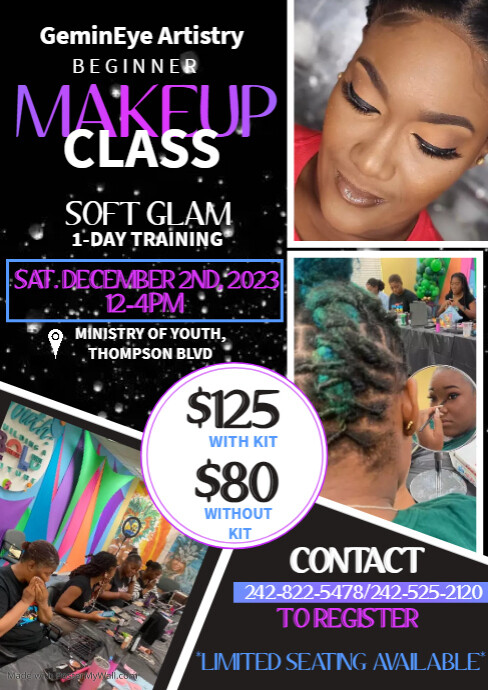 Copy of makeup classes flyer | PosterMyWall