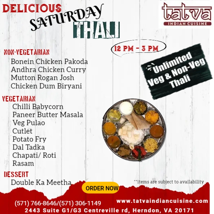 Sat_Thali_11122021 | PosterMyWall