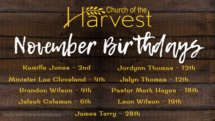 November Birthdays | PosterMyWall