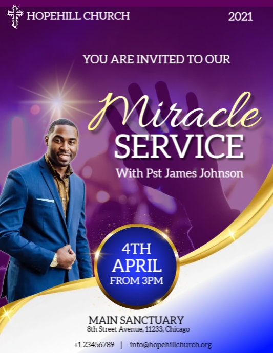 miracle service poster | PosterMyWall