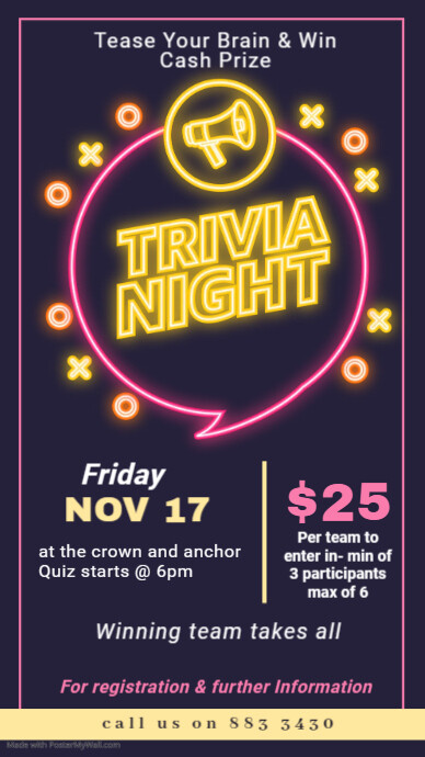Trivia night, trivia ,event | PosterMyWall