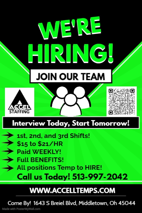 Copy of HIRING | PosterMyWall