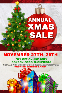 Annual Christmas Sales Event Template | PosterMyWall