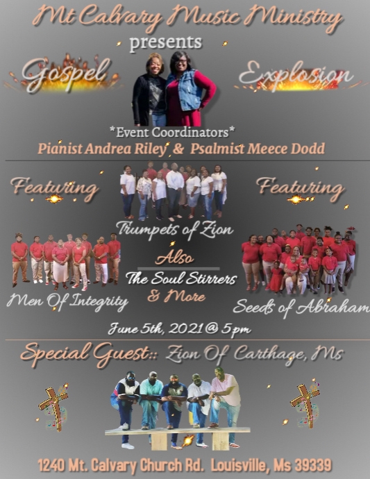 Copy of gospel explosion | PosterMyWall