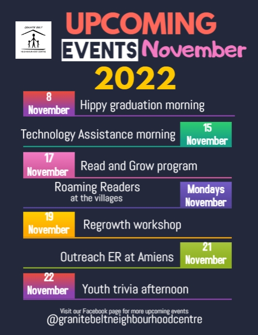 Copy of Upcoming Events Calendar Poster Flyer | PosterMyWall