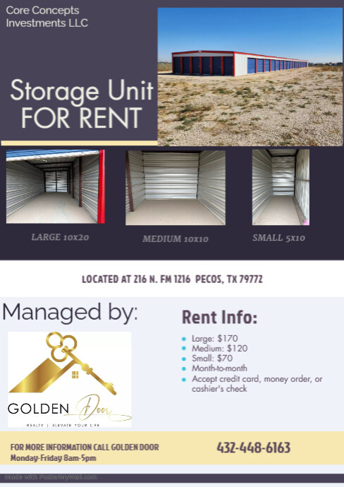 Space for Rent flyer | PosterMyWall
