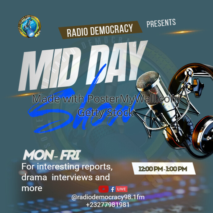 RADIO DEMOCRACY FLYER | PosterMyWall