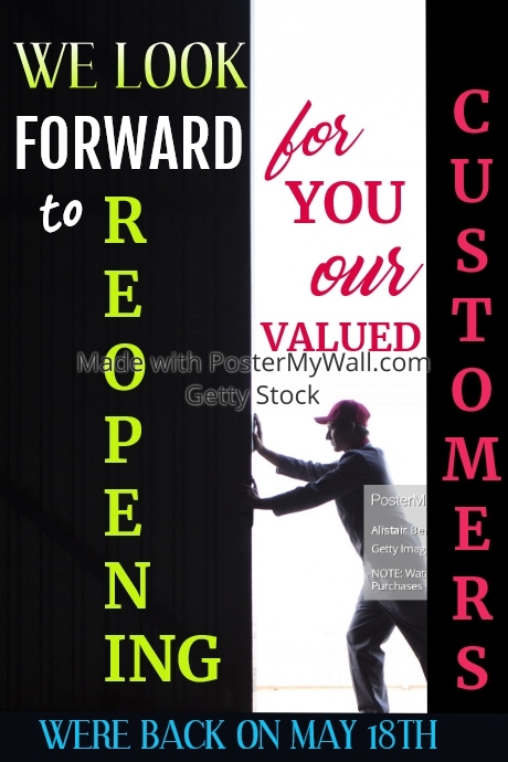 Copy of Reopening Poster | PosterMyWall