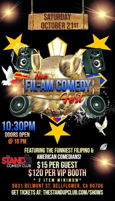 Copy of fli-amComedyFestMARQUEE | PosterMyWall