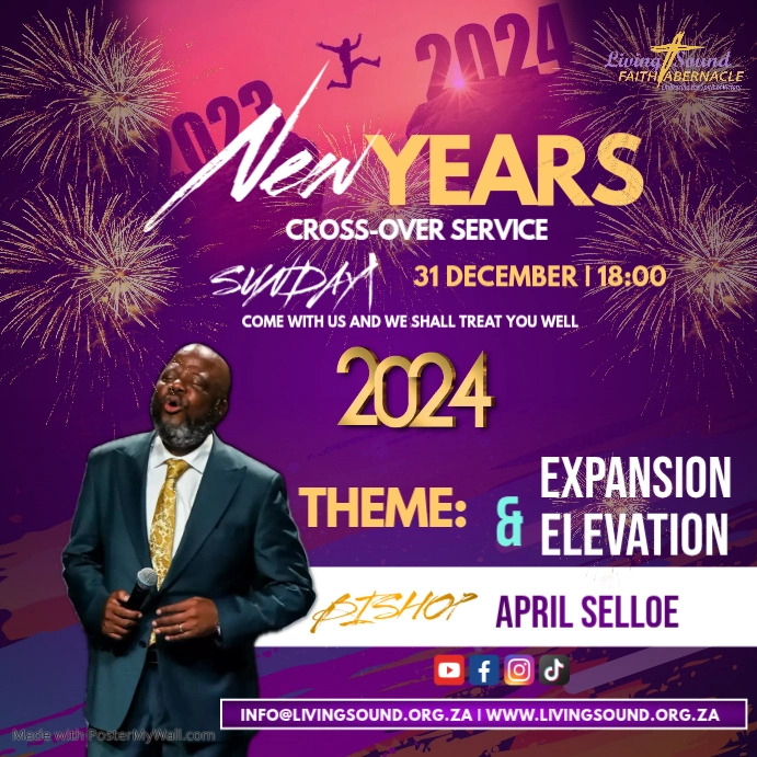 New Years Eve Service Template | PosterMyWall