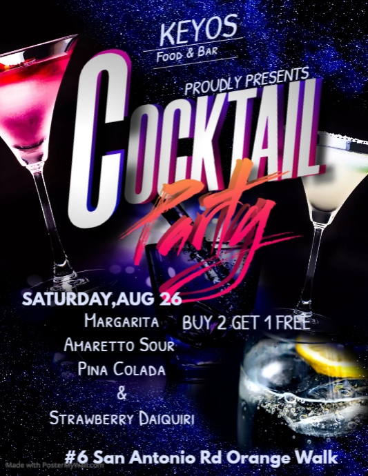 Cocktail Party Flyer | PosterMyWall